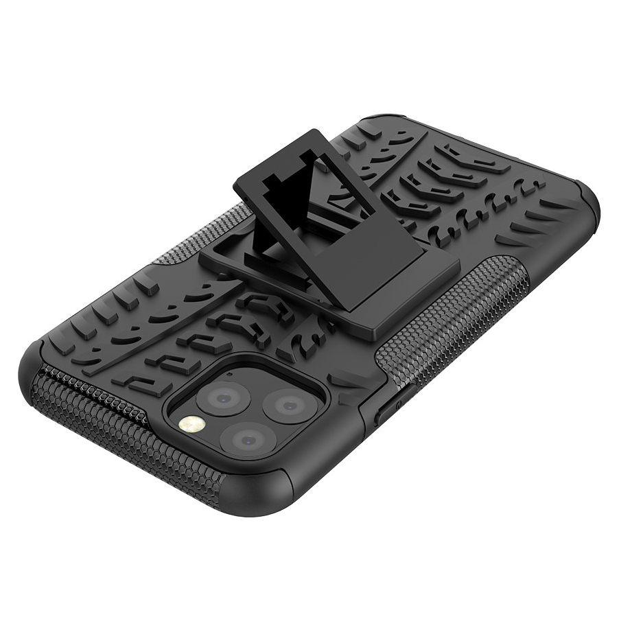 Dual Layer Rugged Tough Case for Apple iPhone 11 Pro Max (Black)